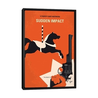 iCanvas "Dirty Harry Sudden Impact Minimal Movie Poster" by Chungkong Framed Canvas Print - Bed ...